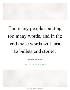 “You Use Too Many Words” – mindful heretic: living narrative unplugged